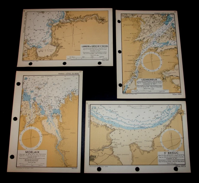 WW2 OVERLORD 4 Planning maps for D-DAY invasion of FRANCE - 1943 (St ...