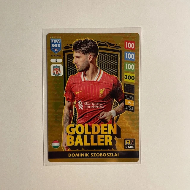 PANINI ADRENALYN XL FIFA 365 2025 Dominik Szoboszlai Golden Baller 2 £2 ...
