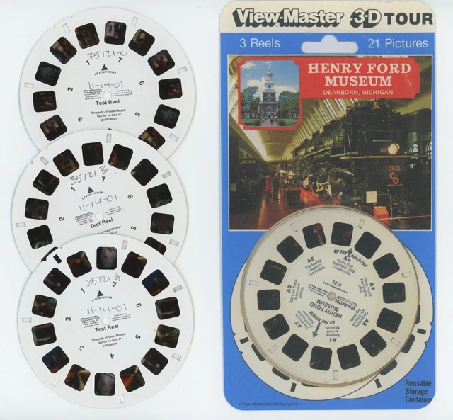 HENRY FORD MUSEUM Dearborn Michigan View-Master 3 TEST Reels + Copies ...