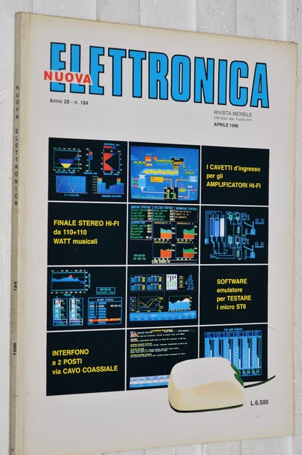 NUOVA ELETTRONICA N°184-APRILE-1996 - Finale Stereo Hi-Fi Da 110 + 110 Watt Ecc. EUR 20,00 ...