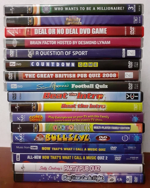 INTERACTIVE DVD GAME Bundle Bullseye CatchPhrase Countdown Play Your ...