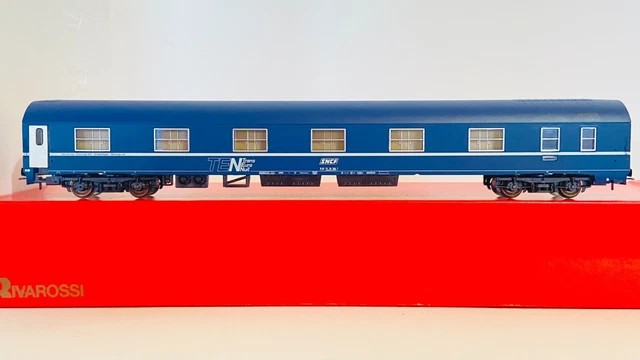 RIVAROSSI 3540 H0 carrozza letti MU SNCF Ten blu EUR 55,90 - PicClick IT