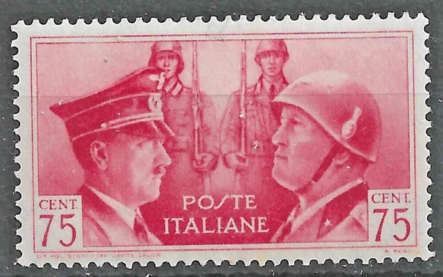 GERMANY ITALY AXIS WW2 Hitler and Mussolini Army stamp 1941 MNH ** £3. ...