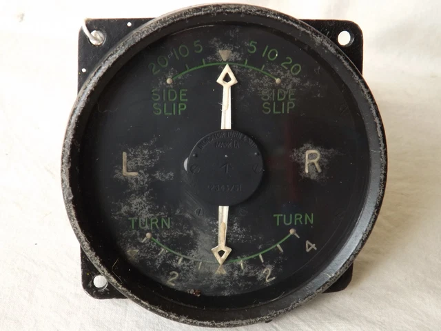RAF AIRCRAFT TURN & Slip Indicator Mk1A 6A/1302 dated 1951 £200.00 ...