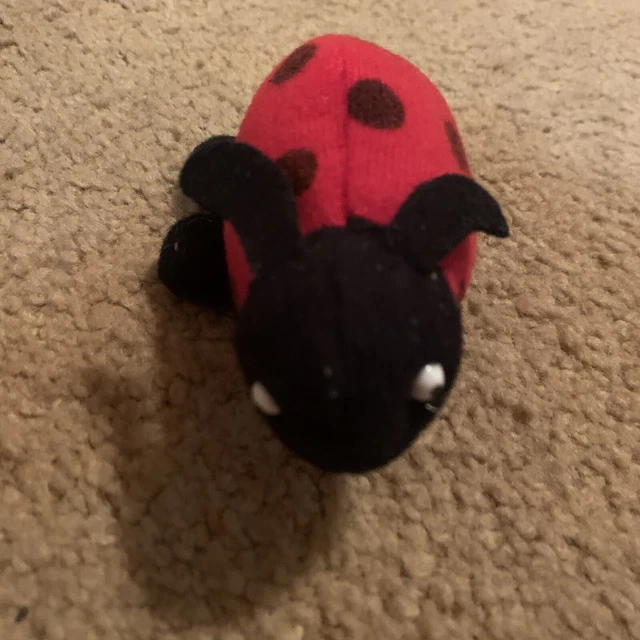 COOL BUGS LADYBUG Plush Furry Laying Pose Stuffed Animal Toy 4” So Cute ...