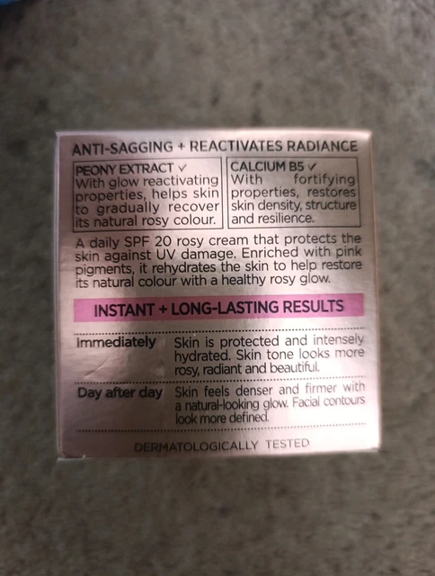 L’ORÉAL 50ML AGE Perfect Golden Age 60+ Re-fortifying Rosy Care SPF 20 ...