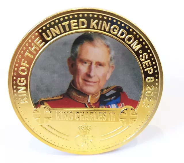 KING CHARLES III Gold Coin Coronation The Crown Prince Harry Spare ...