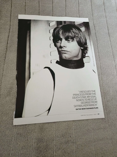 FRAMED MAGAZINE PIN Up Picture/Poster 11.5X8.5" Mark Hamill £27.99 ...