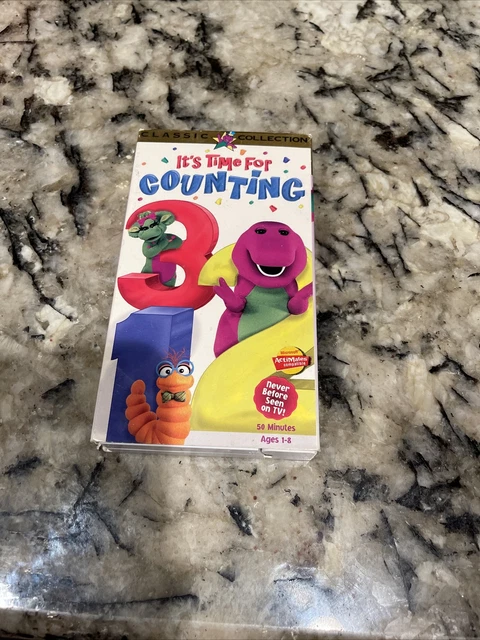BARNEY - VHS Tape It's Time For Counting 1997 Never Seen on TV £4.75 ...