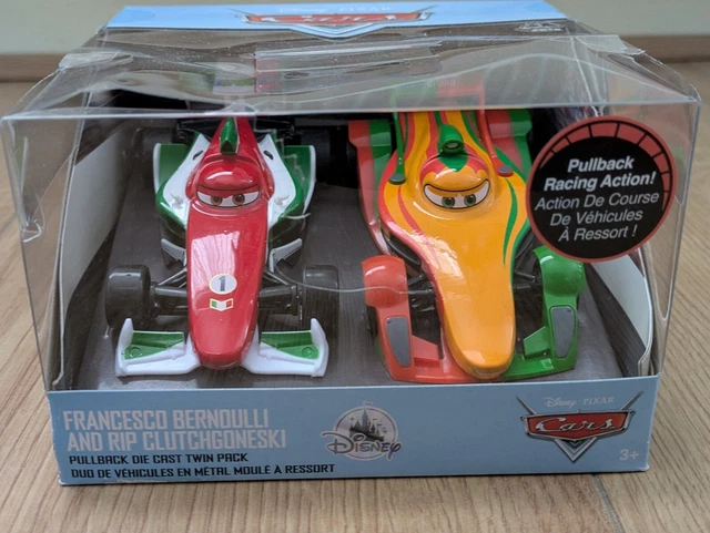 DISNEY PIXAR CARS Francesco Bernoulli Rip Clutchgoneski 4.5 Inch 2 Pack ...