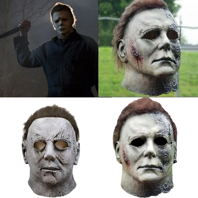 MICHAEL MYERS HORROR Full Mask Latex Mask Party Cos Fancy Dress Scary ...
