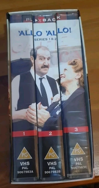 'ALLO 'ALLO VHS Box Set Series 1 & 2 Cert PG Gorden Kaye £3.99 ...