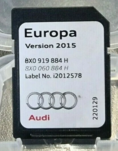 GENUINE AUDI A1 A6 A7 Q3 RMC Maps Sat Nav SD Card 2015 8X0919884H £39. ...