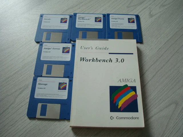 COMMODORE AMIGA WORKBENCH 3.0 Manual and disks £9.50 - PicClick UK