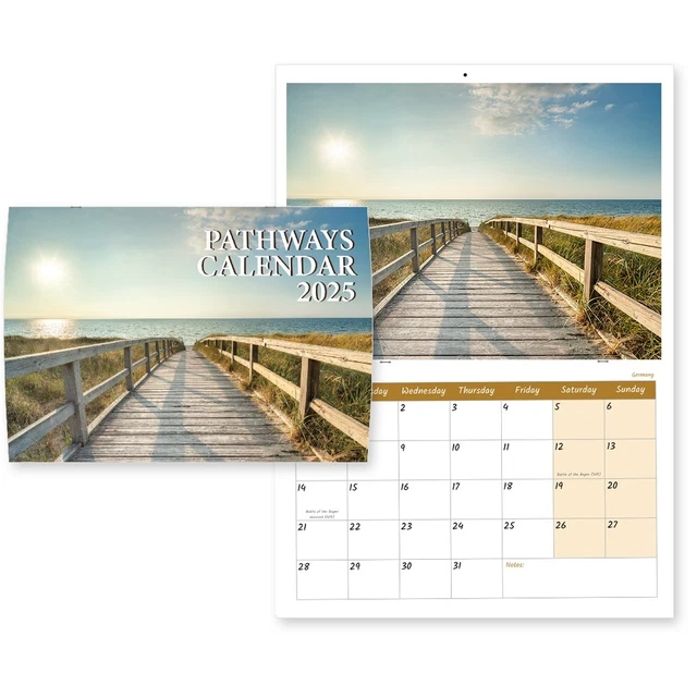 PATHWAYS 2025 CALENDAR UK A4 Wall Calendar 2025 UK Family Planner 12 ...