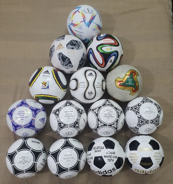 ADIDAS HISTORICAL SOCCER Balls - All FIFA WORLD CUP 1970 TO 2022 Balls ...