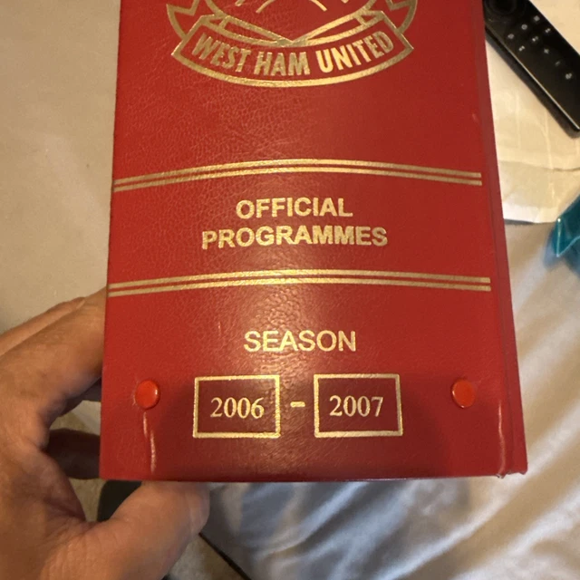 COMPLETE WEST HAM United home programmes 2006/07 League And Cups in ...