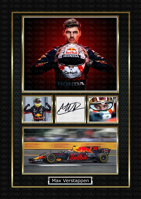 MAX VERSTAPPEN - Formula 1 - ORIGINAL A4 Signed PHOTO PRINT MEMORABILIA ...
