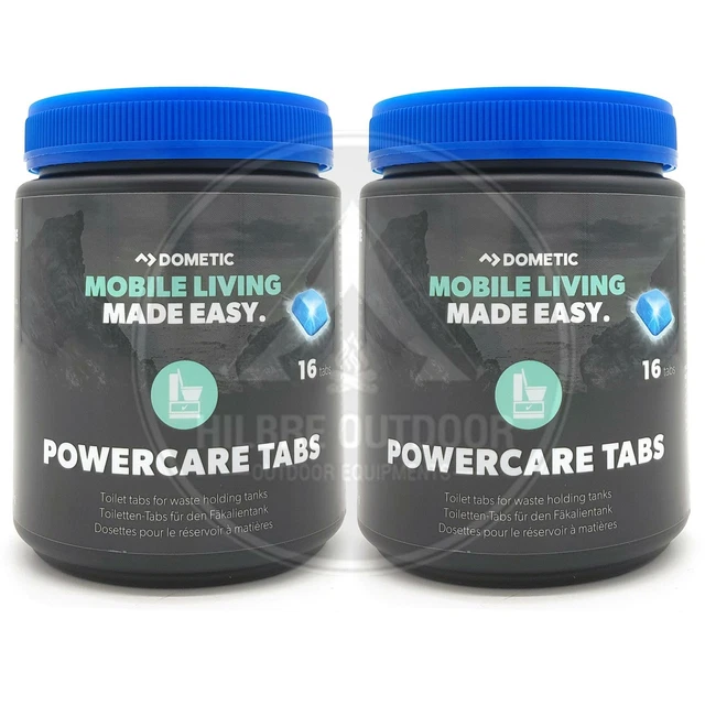 32 DOMETIC POWERCARE Caravan Motorhome Toilet Sanitation Tablets Twin ...