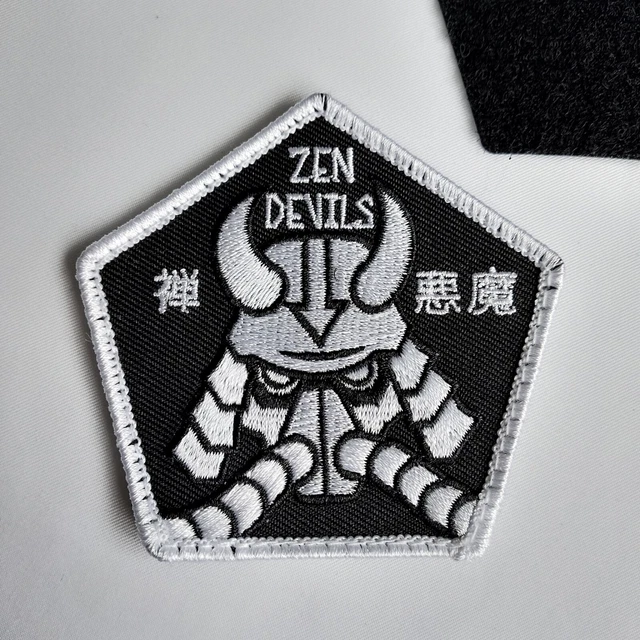 ZEN DEVILS - Warcore Samurai Velcro Pentagon Patch Cyberpunk Techwear ...