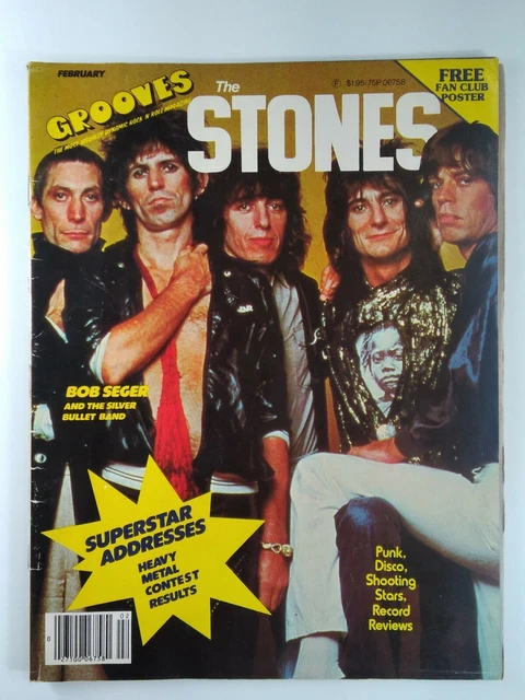 ROLLING STONES GROOVES 1978 Bob Seger New Wave Brooke Shields Ramones ...