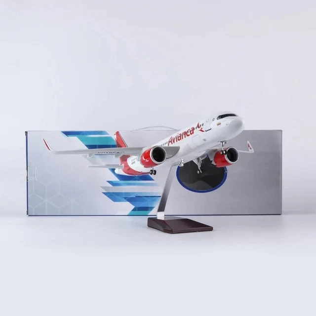 1/80 SCALE EXTRA Large Avianca Airbus A320 NEO Aircraft Model Plane Toy ...