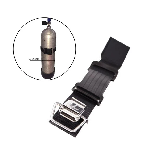 SCUBA DIVING TANK Band Cylinder Cam Strap + Quick Release/Buckle & Anti ...
