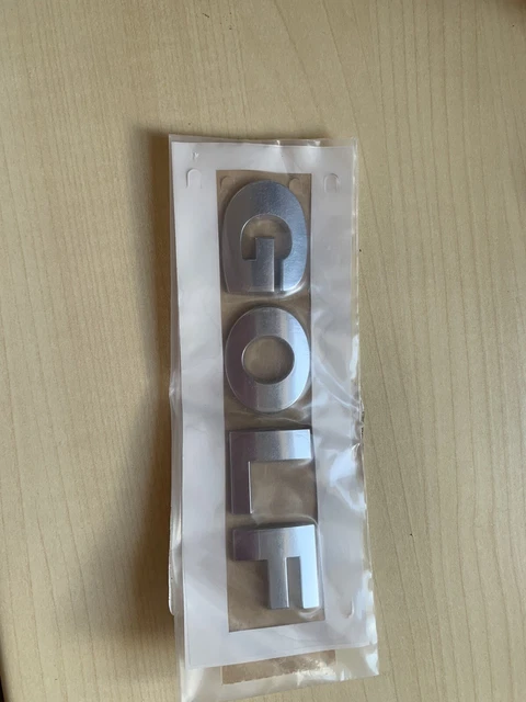 ORIGINAL VW GOLF Name Plate Lettering Sign Badge £30.00 - PicClick UK
