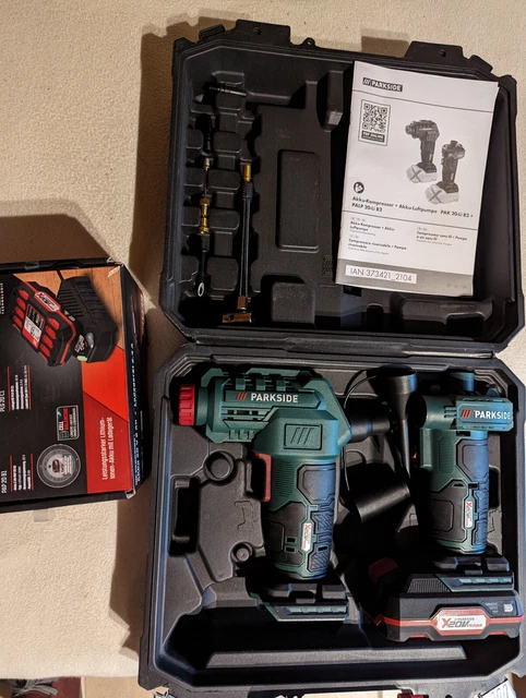PARKSIDE PAK 20-LI B2/PALP 20-Li B2 Akku-Kompressor Luftpumpe +AKKU ...