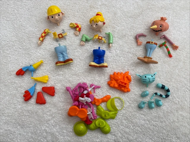 BOB THE BUILDER PlayDoh Character Body Part Figure Toy Bundle CBeebies ...