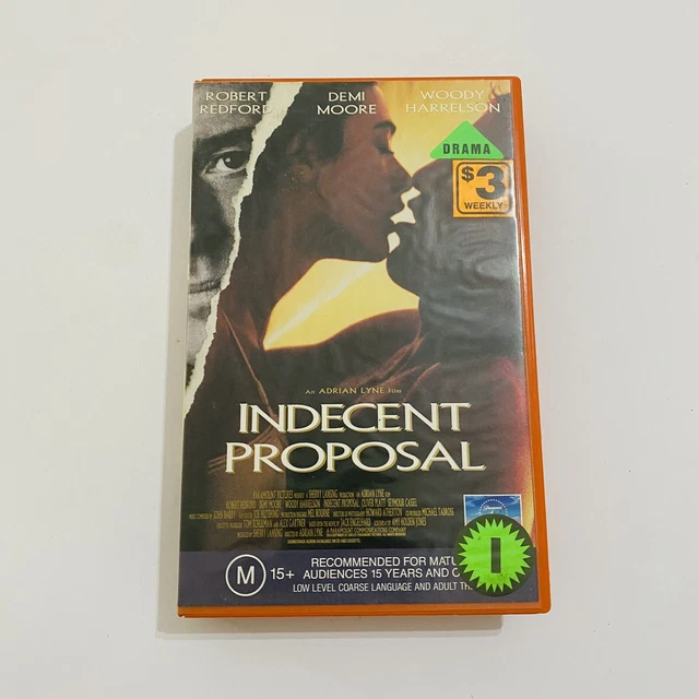 CIC VIDEO TAPE Movie Indecent Proposal (VHS, 1993) Orange VHS Case $8. ...