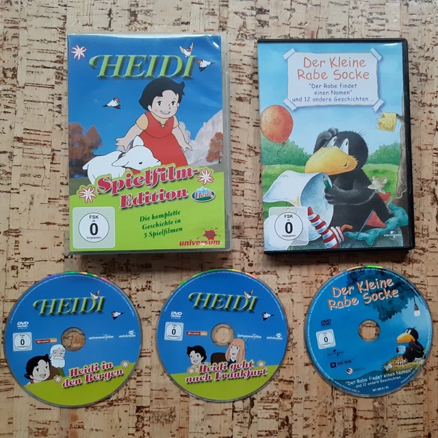 2X HEIDI IN den Bergen geht nach Frankfurt 1x Der Kleine Rabe Socke EUR ...