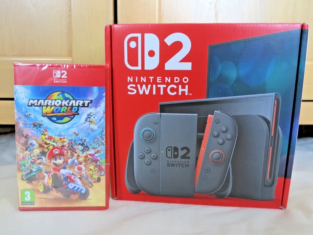 NINTENDO SWITCH 2 console + Mario Kart World *PHYSICAL VERSION* *UK ...