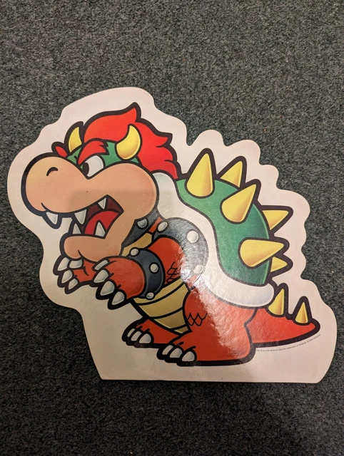 PAPER MARIO BOWSER Cardboard Standee Thousand Year Door Promo Gamecube ...