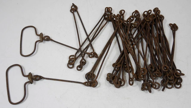 ANCIENNE CHAINE D'ARPENTEUR 10 metres Surveyor's Land Measuring Chain ...