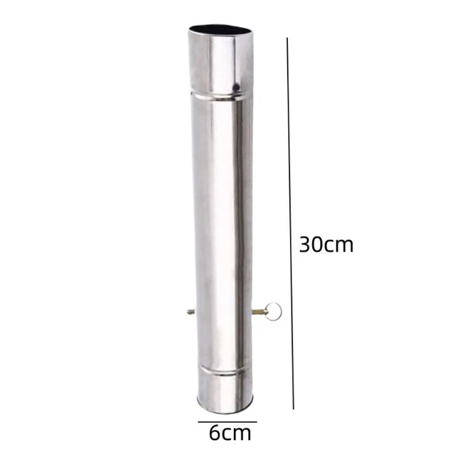 WOOD STOVE CHIMNEY Pipe Kit 7 Pipes Stainless Steel For Camping Tent ...