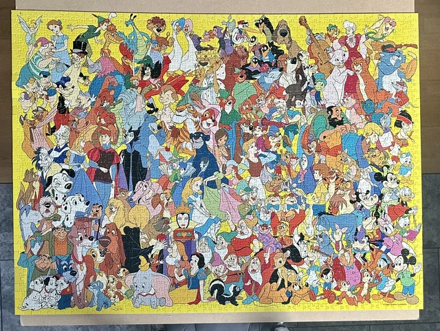 DISNEY TENYO 2000 Piece Puzzle Disney Characters 162 Rare (Not 1000 ...