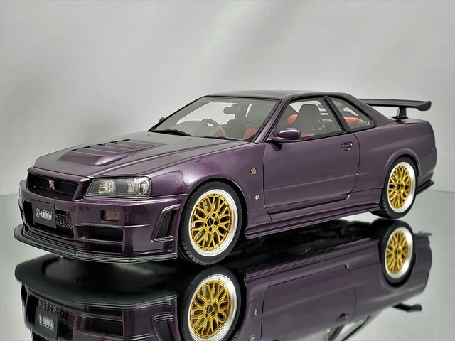 OTTO MOBILE NISSAN Skyline GTR R34 Nismo Z Tune Midnight Purple Resin Modell 1:18 EUR 217,44 ...