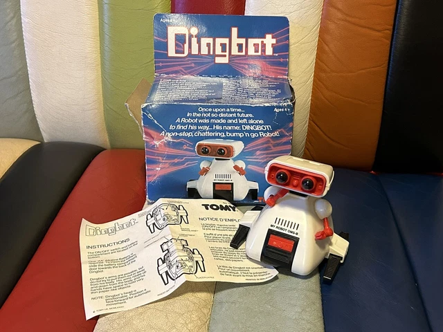 VINTAGE - DINGBOT - Battery Operated Robot - Tomy - Boxed - 1980'S ...