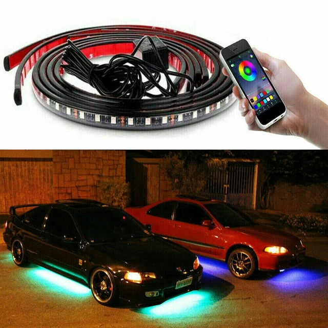 JDM RGB LED Underbody Car Neon Light Chassis Atmosphere Lamp Light ...