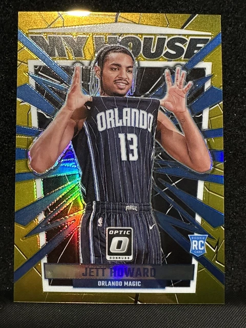 JETT HOWARD GOLD 5/10 2023-24 OPTIC MY HOUSE RC ORLANDO MAGIC EUR 70,18 ...