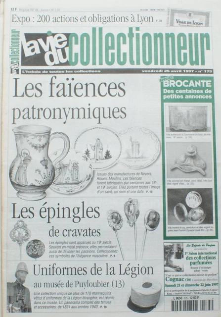 007242 - LA vie du collectionneur - Numéro 175 du 25 Avril 1997 ...