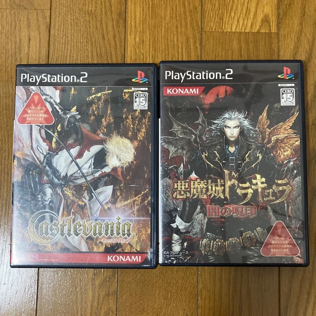 CASTLEVANIA & AKUMAJO Dracula Yami no Fuuin 2 game set PS2 PlayStation2 ...