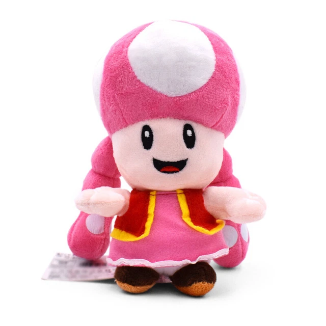 SUPER MARIO BROS Toadette Plush Doll Stuffed Animal Figure Toy 7 inch ...