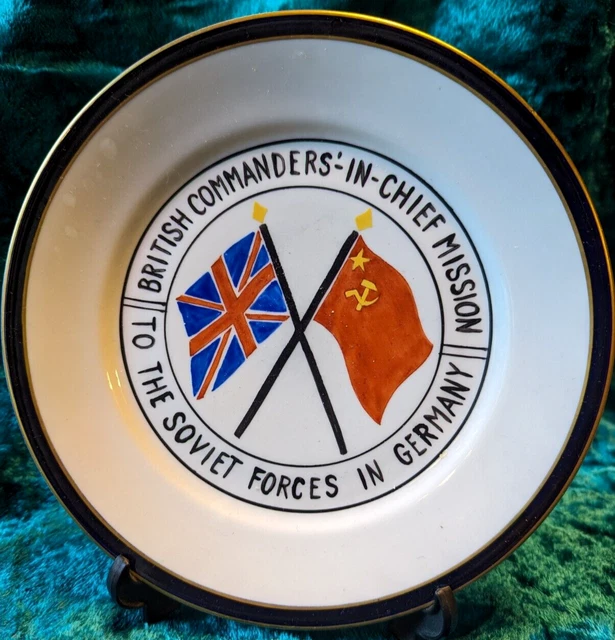 BRITISH COMMANDERS IN Chief Mission Plate 1946 - Very Rare Ww2 Weimar ...