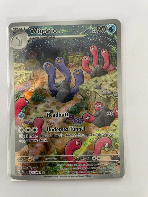 WUGTRIO - 224/091 - Illustration Rare - Paldean Fates - Pokemon TCG EUR ...