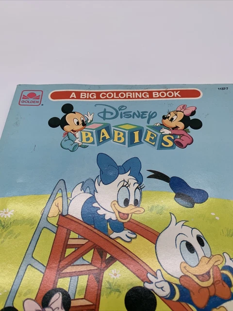 WALT DISNEY BABIES A Golden Big Color Activity Book 1137-7 Vintage ...