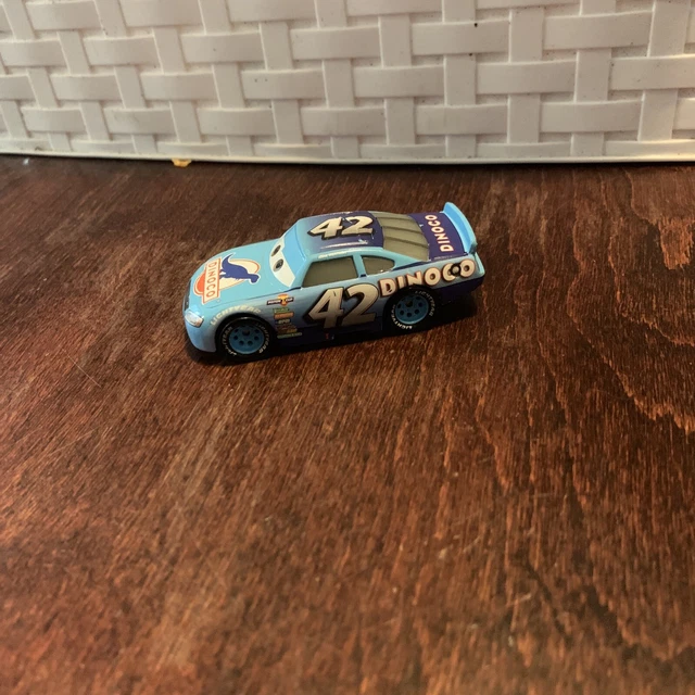 MATTEL DISNEY PIXAR Lightning McQueen Blue Diecast Dinoco #42 Toy Car ...