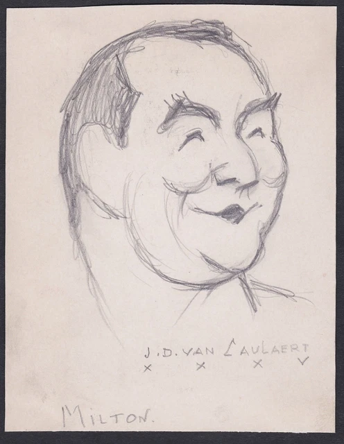 GEORGES MILTON CHANTEUR Acteur Singer Portrait Drawing Dessin Van ...