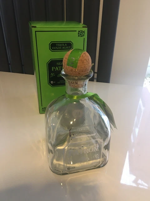 TEQUILA PATRON '' SILVER '' EMPTY BOTTLE 700ml with Box £10.00 ...